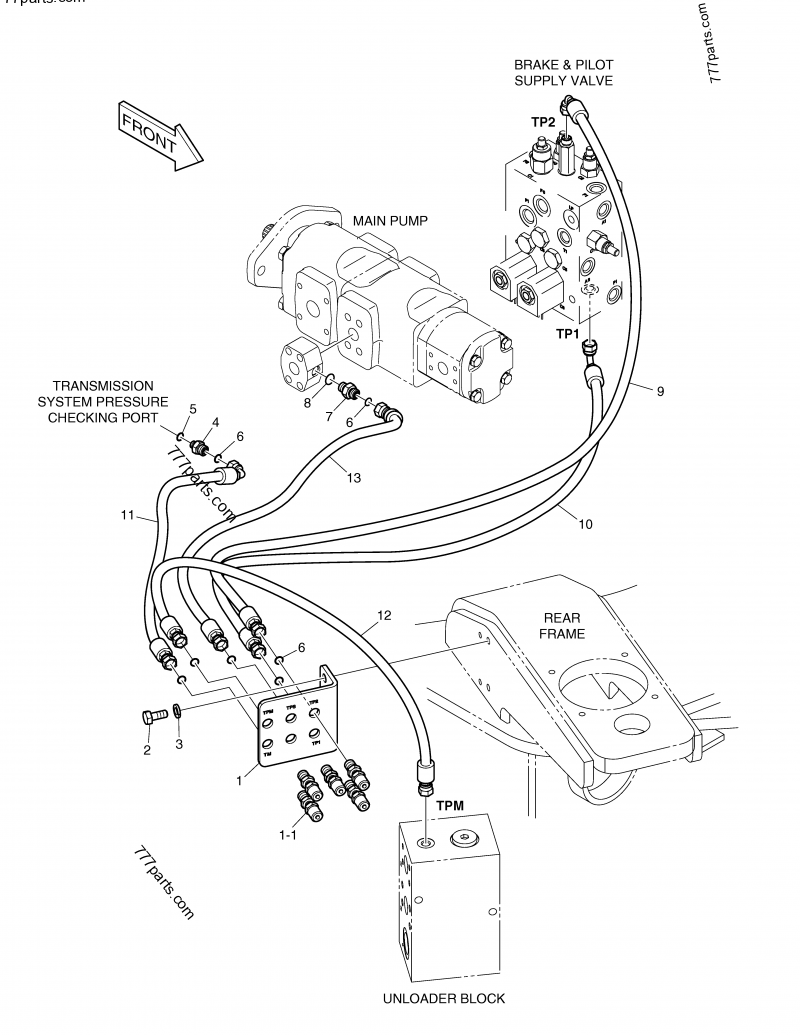 120-00297 SCREW, COUPLING - 12000297 - Doosan spare part | 777parts.com