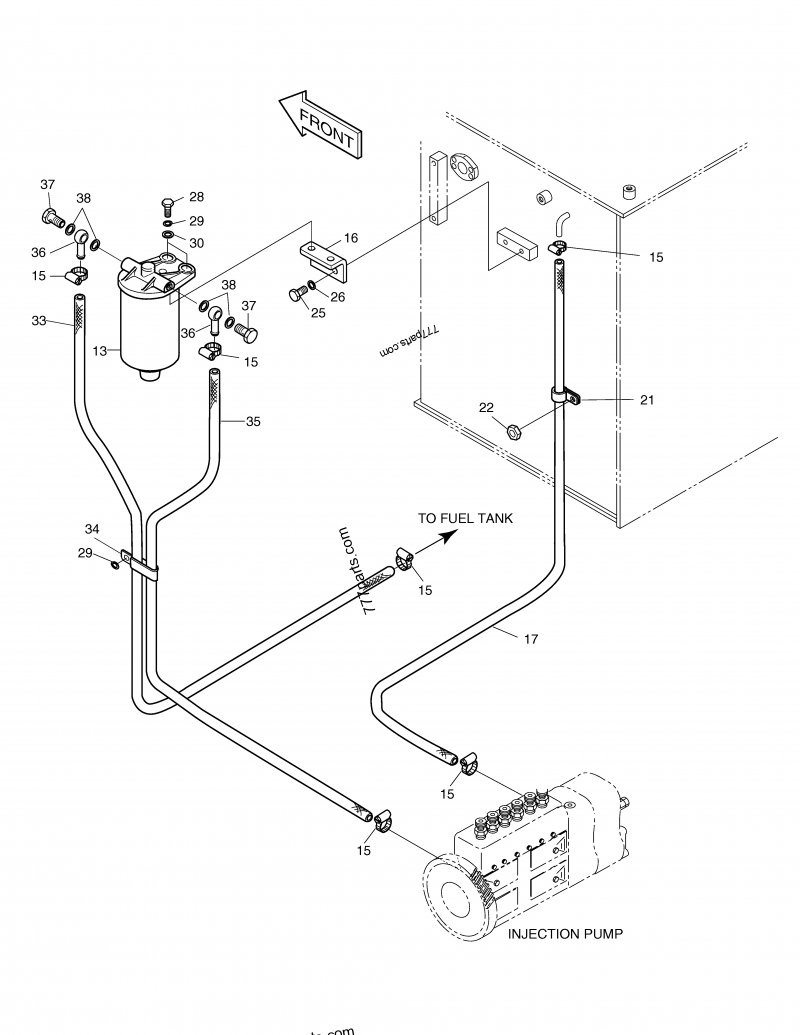 K1002251 ASSEMBLY, FUEL TANK - Doosan spare part | 777parts.com