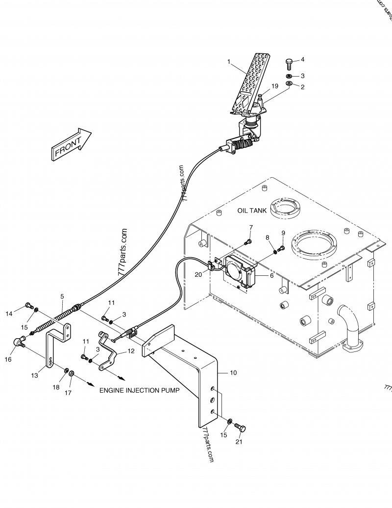 2523-9016 MOTOR, E/G STOP - 25239016 - Doosan spare part | 777parts.com