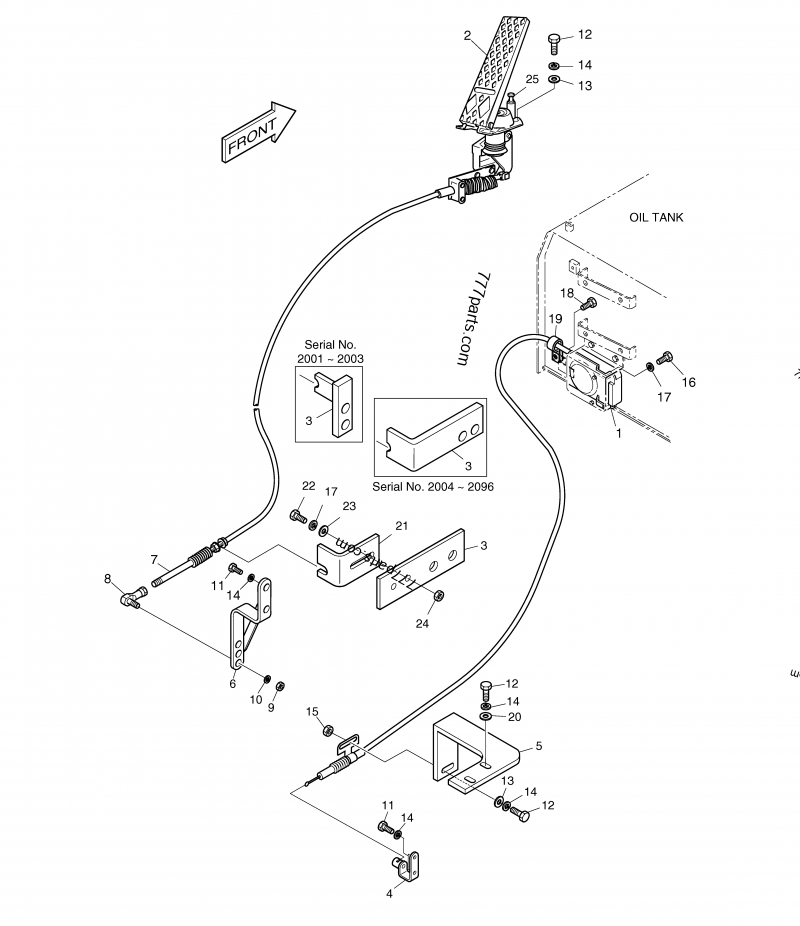 2523-9016 MOTOR, E/G STOP - 25239016 - Doosan spare part | 777parts.com