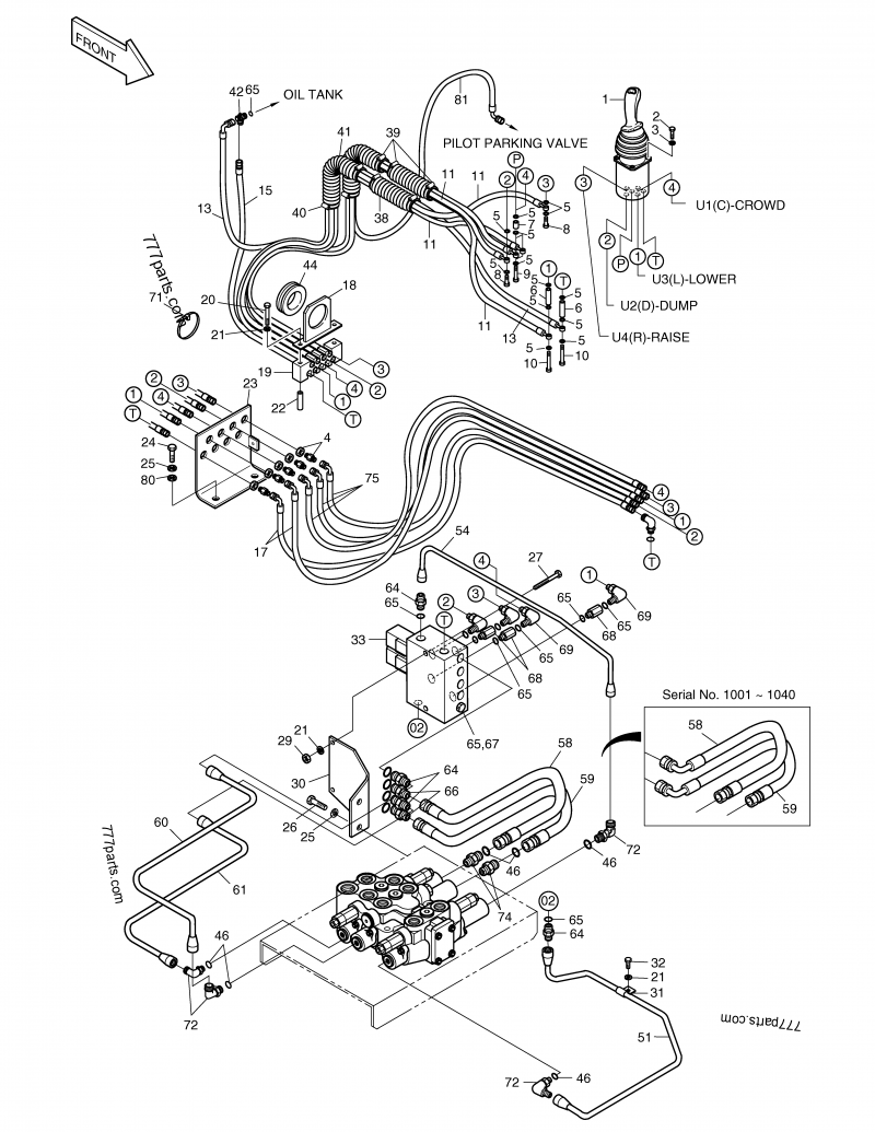 140-00005 PIPE, W/FITTING - 14000005 - Doosan spare part | 777parts.com