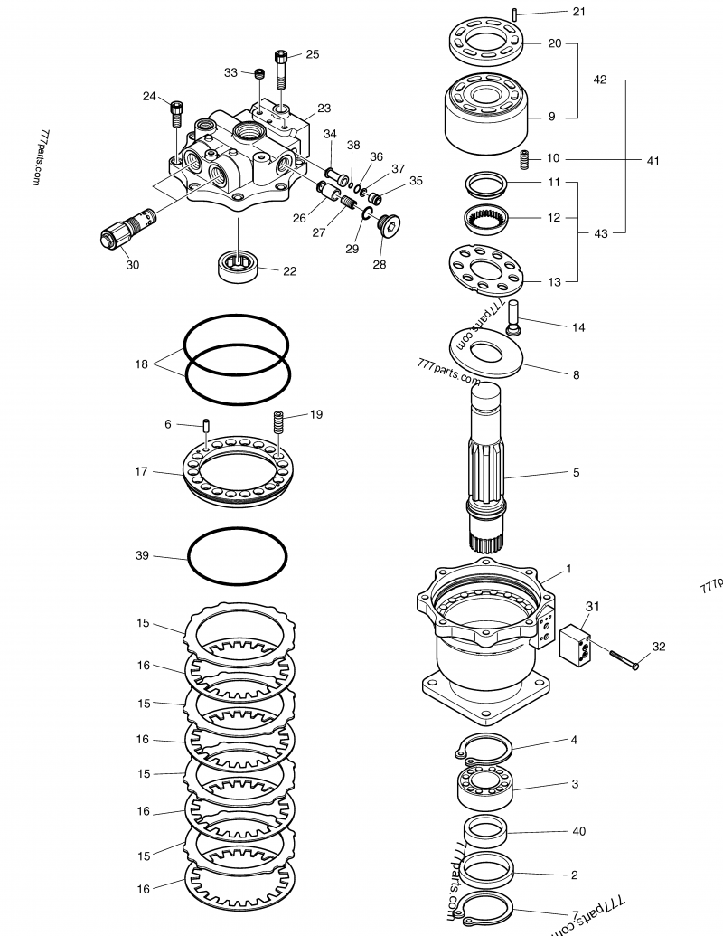 1.409-00175 PISTON ASS'Y - 140900175 - Doosan spare part | 777parts.com