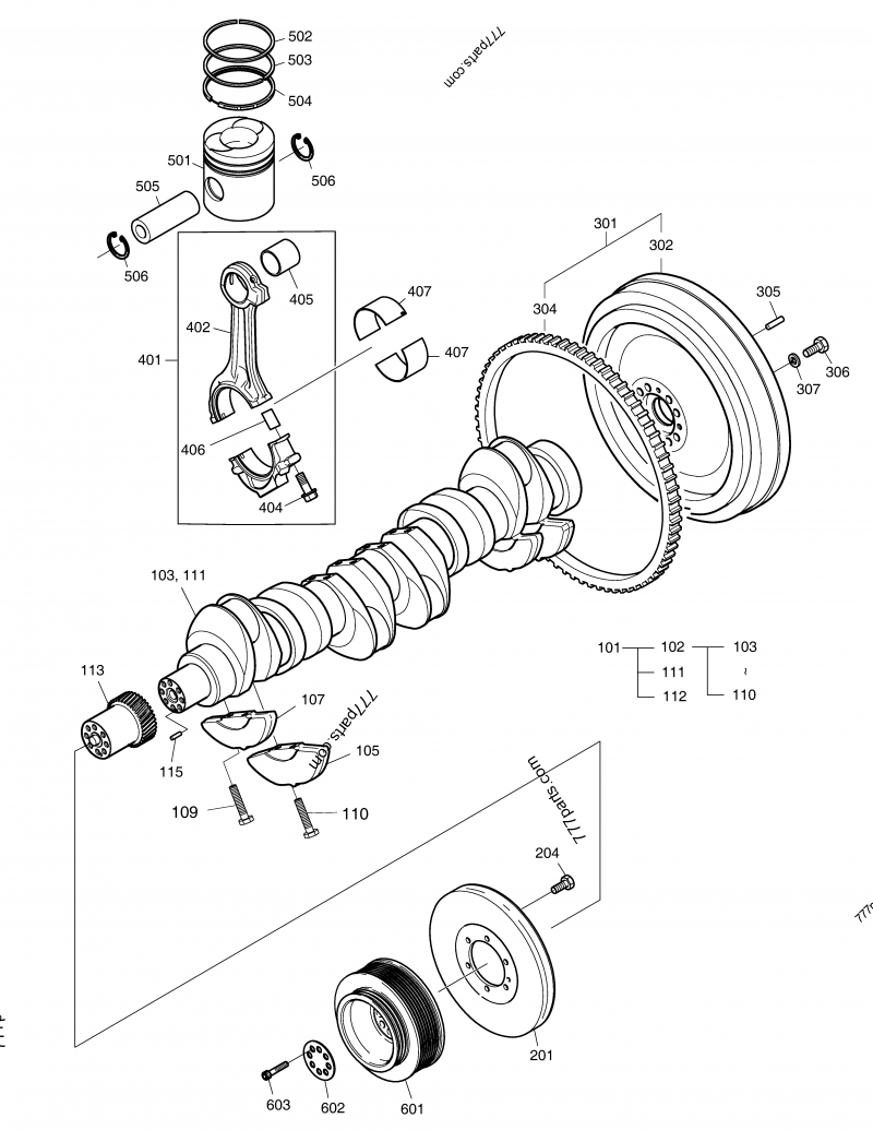 65.02501-0222 PISTON - 65025010222 - Doosan spare part | 777parts.com