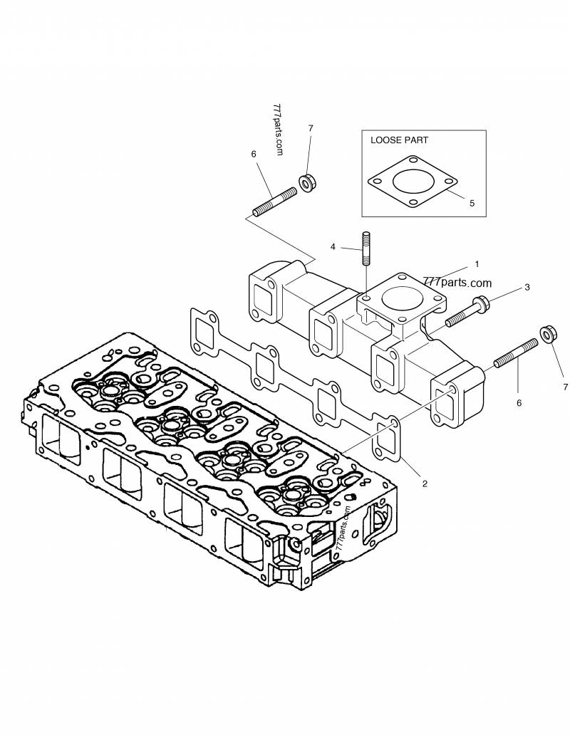 119131-18320 BOLT M8X22 - 11913118320 - Doosan spare part | 777parts.com