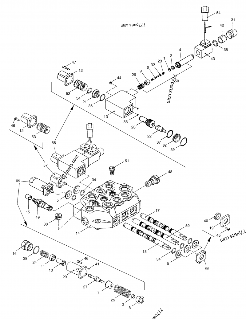 K1020062 CONTROL VALVE - Doosan spare part | 777parts.com