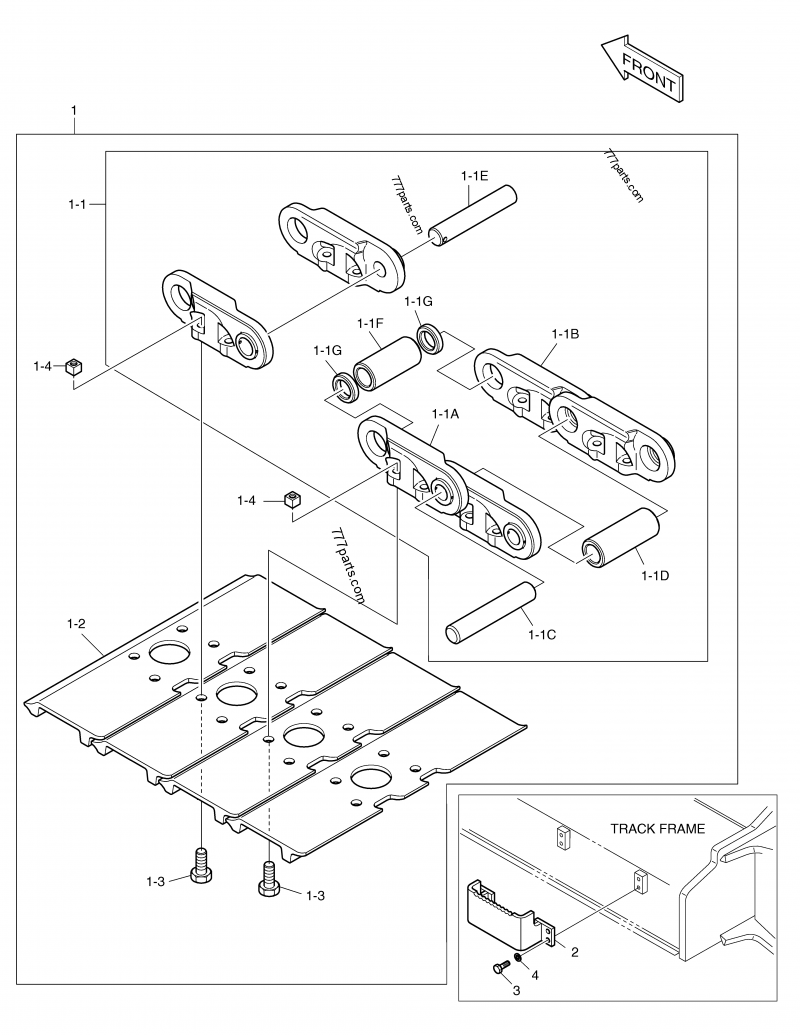 2123-6114 PIN, MASTER - 21236114 - Doosan spare part | 777parts.com