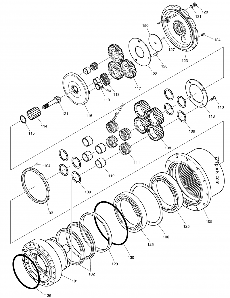 111104-00093 RING, SNAP - 11110400093 - Doosan spare part | 777parts.com