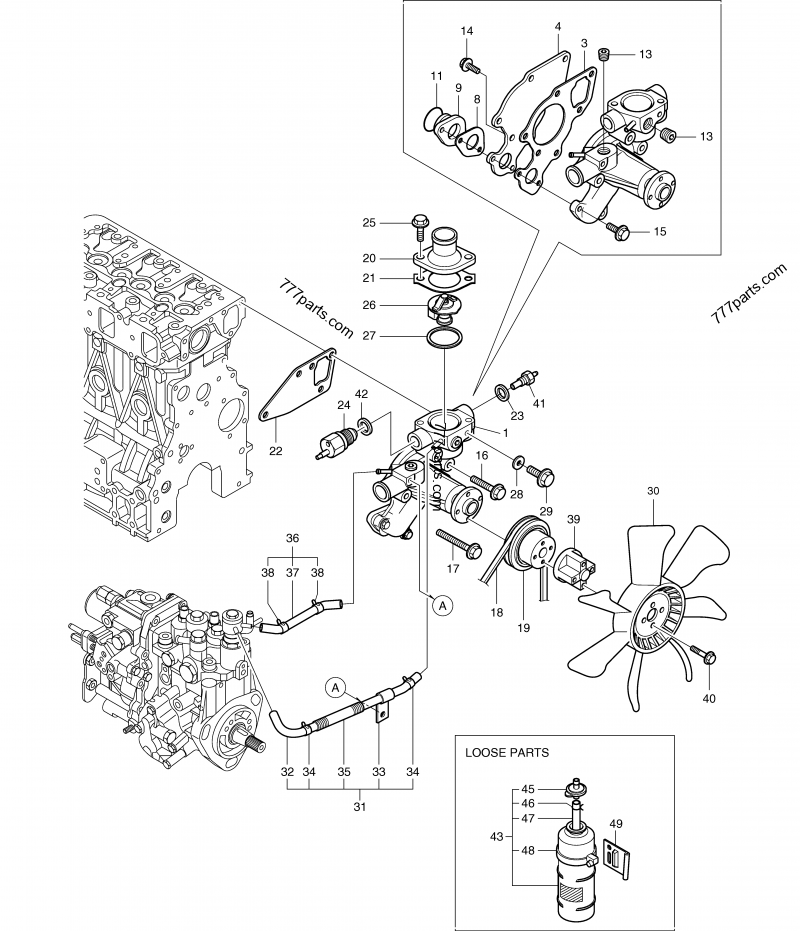 2.549-00027 SWITCH, THERMOSTAT - 254900027 - Doosan spare part ...