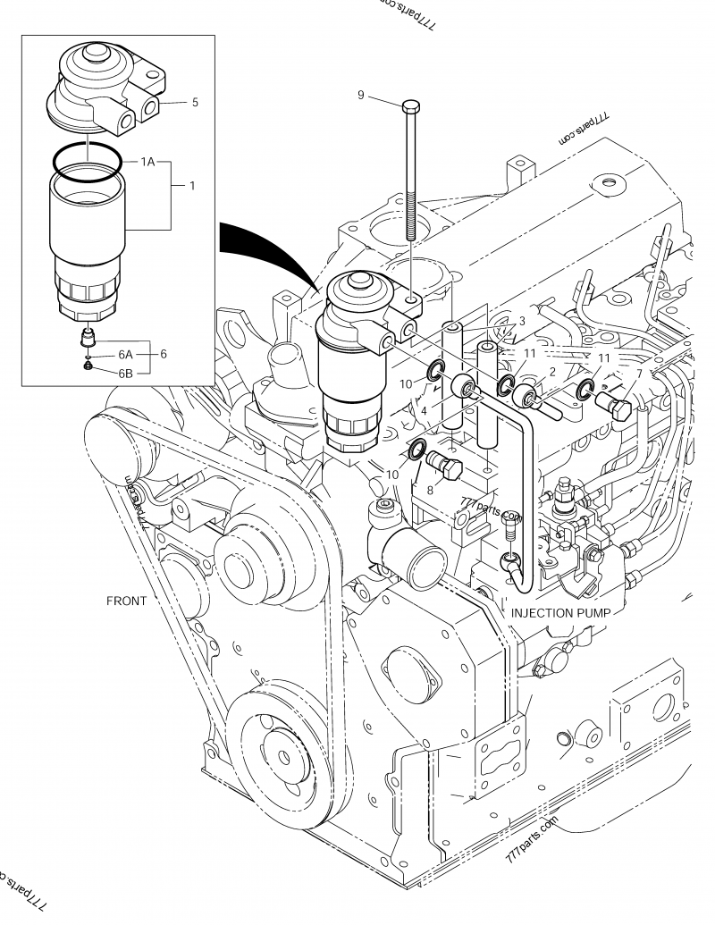 K1022448 PLUG, DRAIN - Doosan spare part | 777parts.com