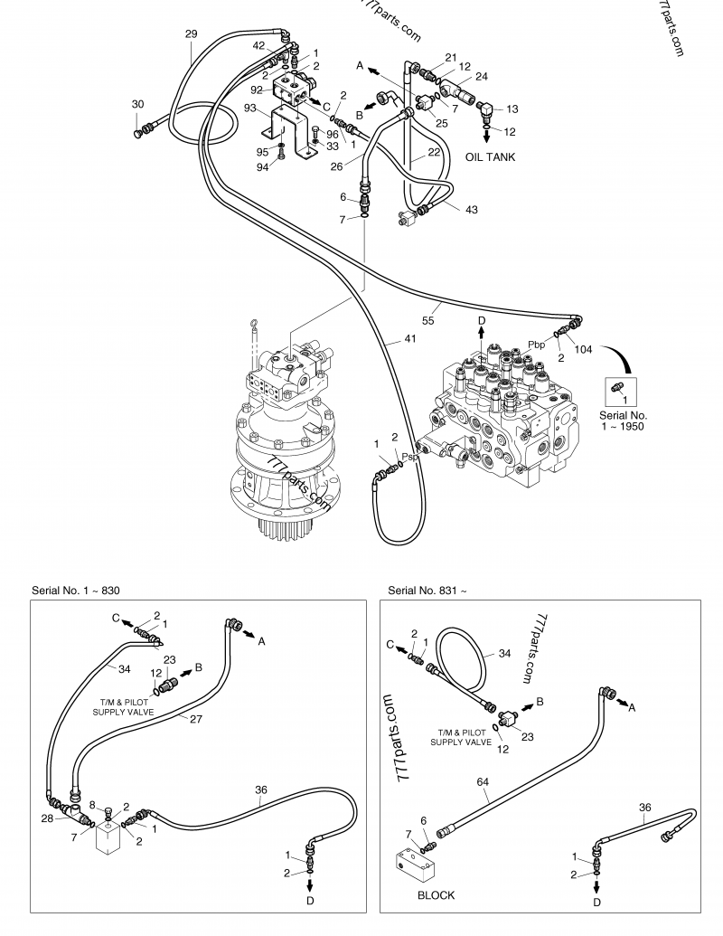 2184-1061D2 HOSE PF1/4-1235L - 21841061d2 - Doosan spare part ...