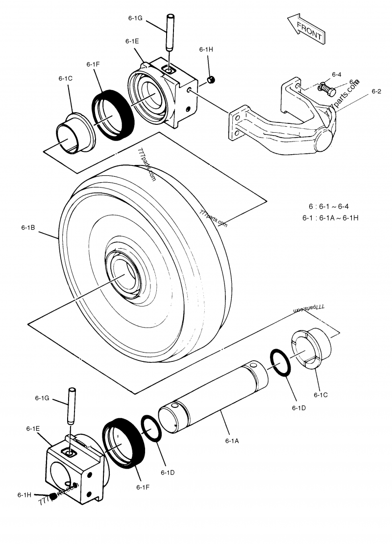 2270-1084C IDLER - 22701084c - Doosan spare part | 777parts.com
