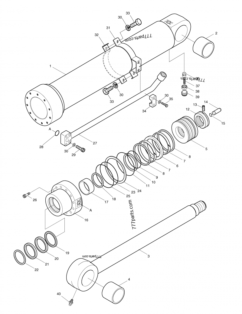 2440-9232KT SEAL KIT, BOOM, ARM CYL. - 24409232kt - Doosan spare part ...