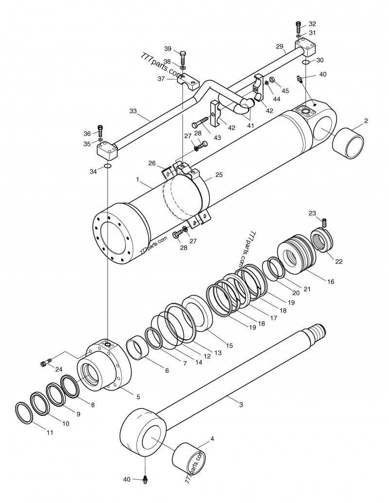 2440-9232KT SEAL KIT, BOOM, ARM CYL. - 24409232kt - Doosan spare part ...