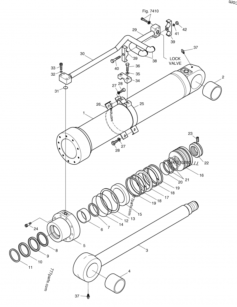 2440-9232KT SEAL KIT, BOOM, ARM CYL. - 24409232kt - Doosan spare part ...