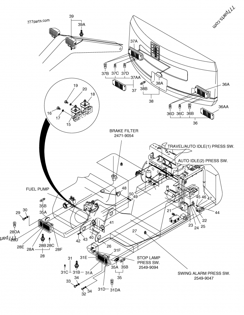 2554-9005A TANK, WINDOW WASHER - 25549005a - Doosan запчасть для ...