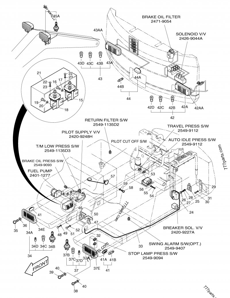 2554-9005A TANK, WINDOW WASHER - 25549005a - Doosan запчасть для ...