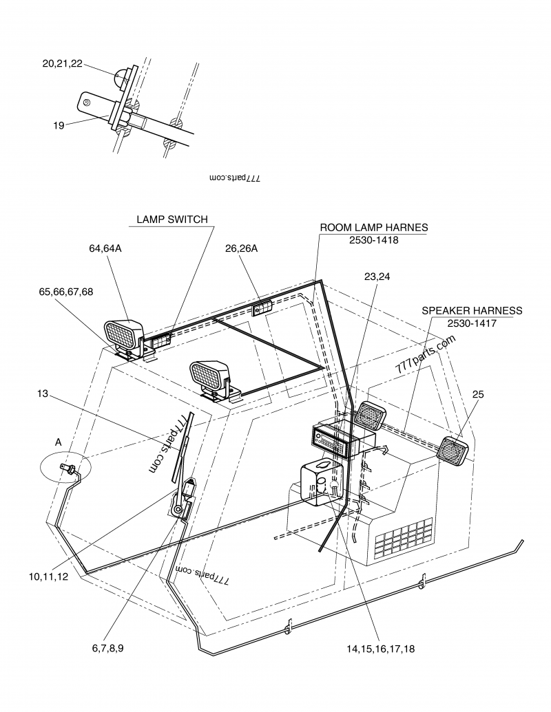 2541-9014 SPEAKER - 25419014 - Doosan spare part | 777parts.com