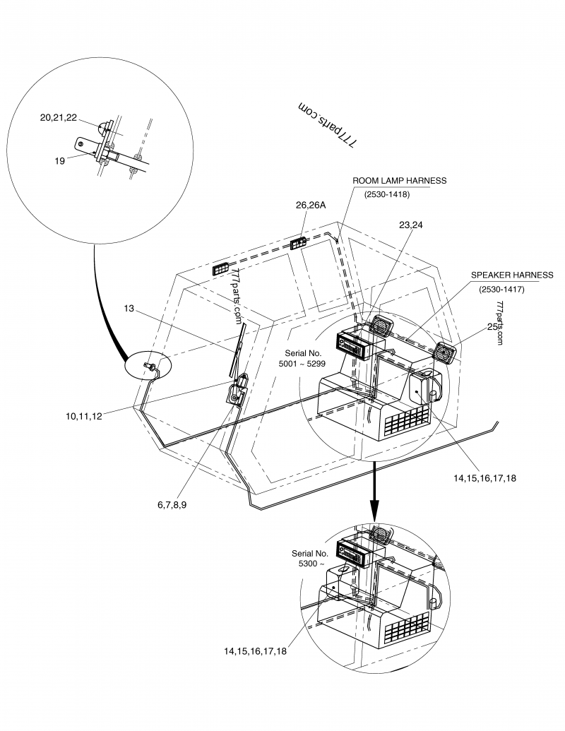 2541-9014 SPEAKER - 25419014 - Doosan spare part | 777parts.com