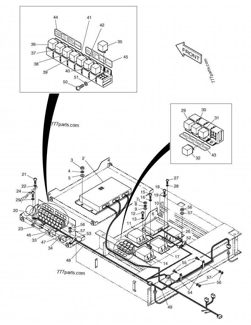 2530-1618B HARNESS, ELECTRIC BOX - 25301618b - Doosan spare part ...