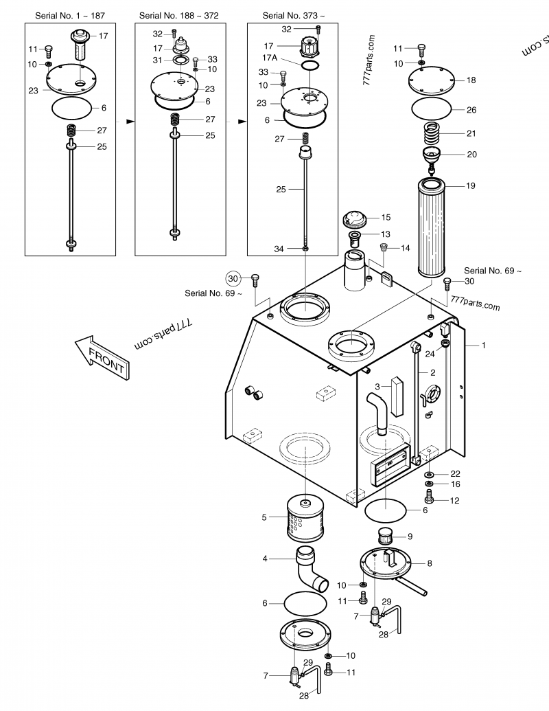 2471-9010A FILTER, FUEL - 24719010a - Doosan spare part | 777parts.com