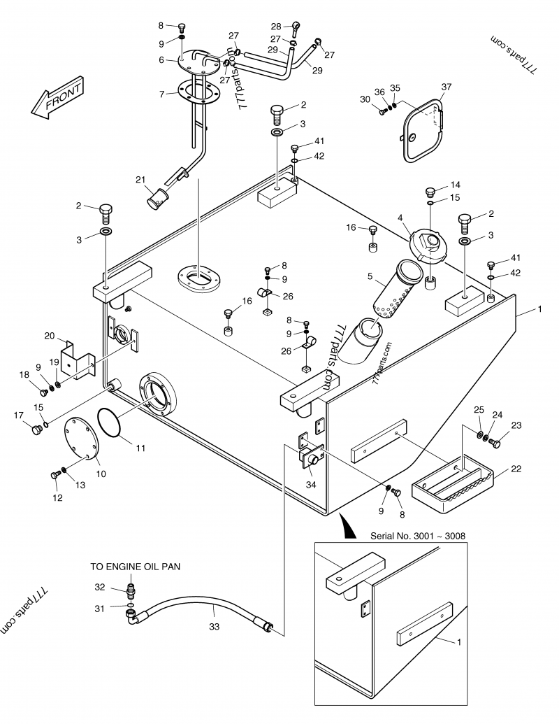 2471-9010A FILTER, FUEL - 24719010a - Doosan spare part | 777parts.com