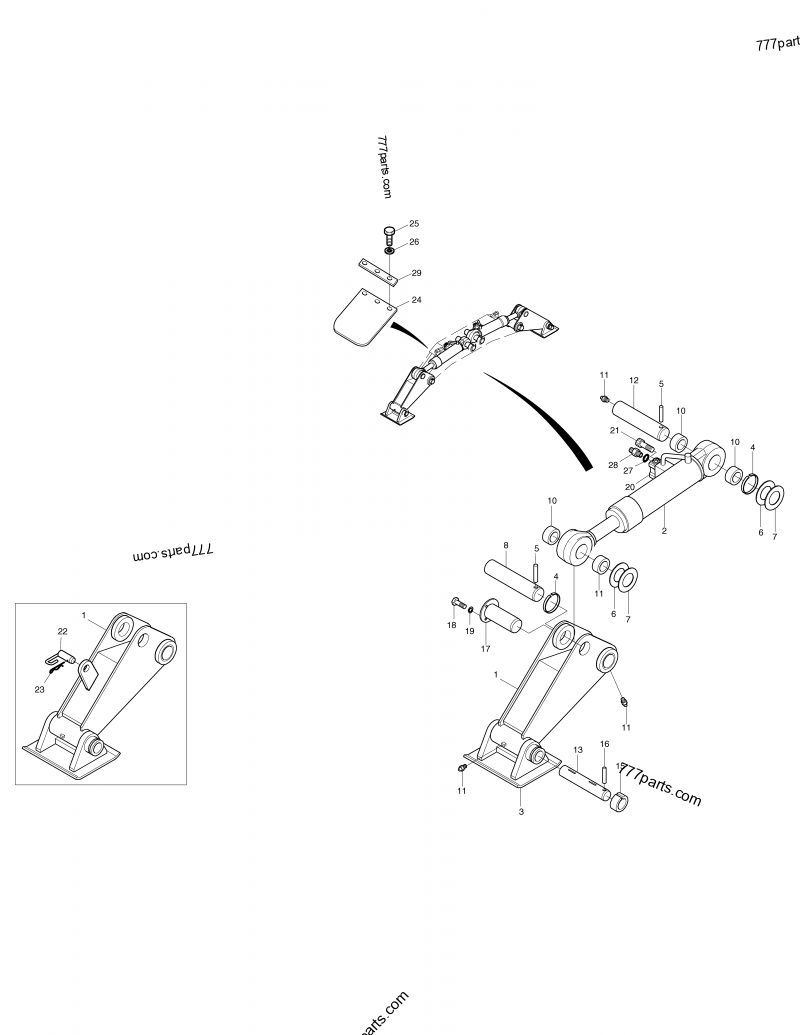 2626-4013B LEG, OUTRIGGER - 26264013b - Doosan spare part | 777parts.com