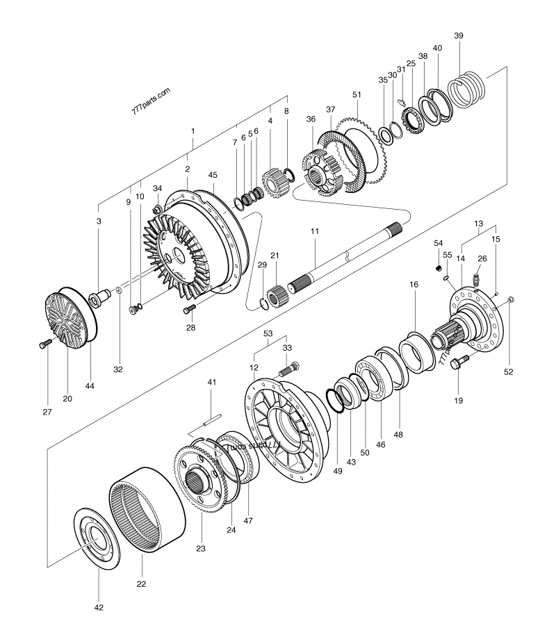 4220-7017 SPINDLE ASS'Y-R.H. - 42207017 - Doosan spare part | 777parts.com