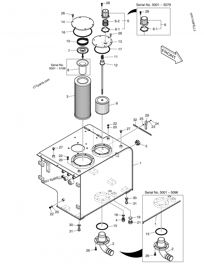 4125-1099 LATCH, DRAW - 41251099 - Doosan spare part | 777parts.com