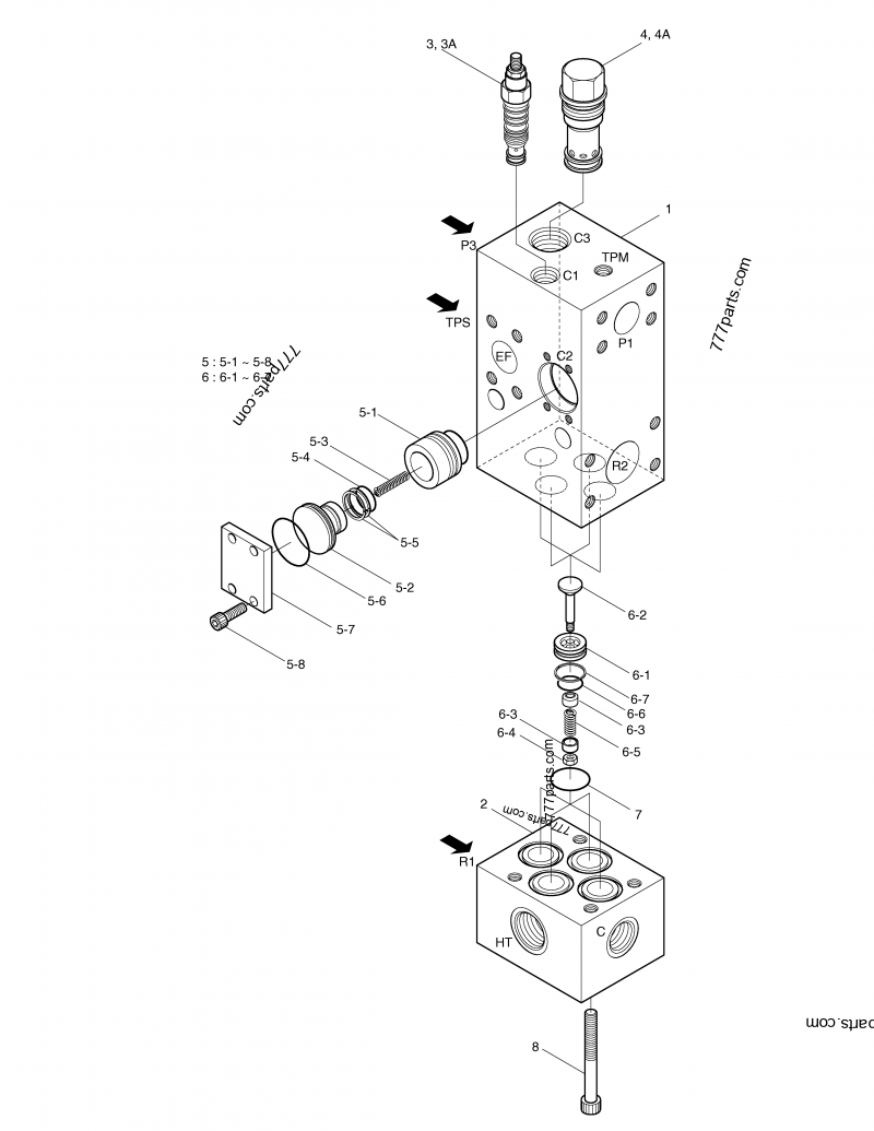 4420-9565A VALVE, UNLOADING - 44209565a - Doosan spare part | 777parts.com
