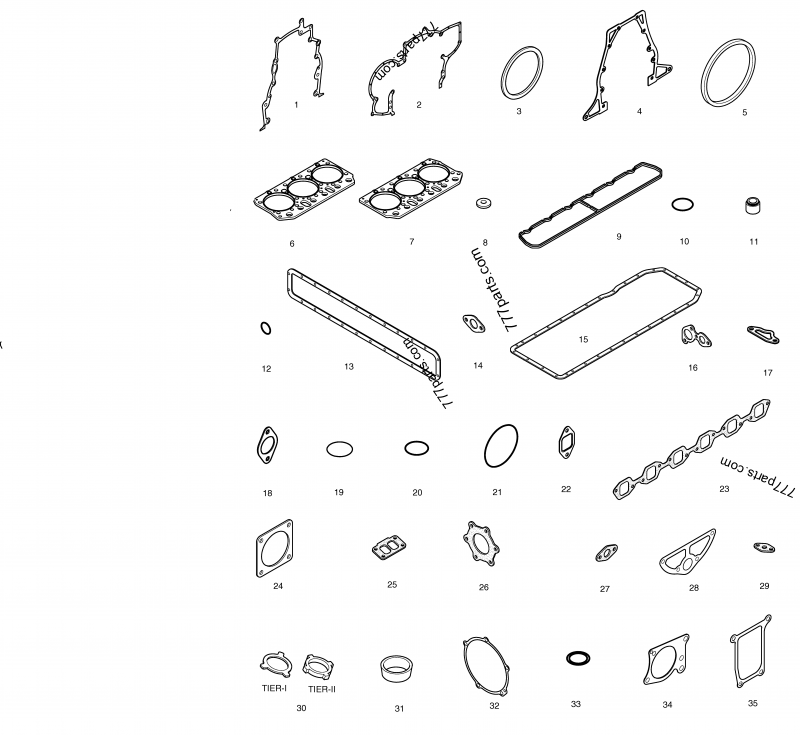 65.05904-0096A GASKET (OIL PAN) - 65059040096a - Doosan spare part ...