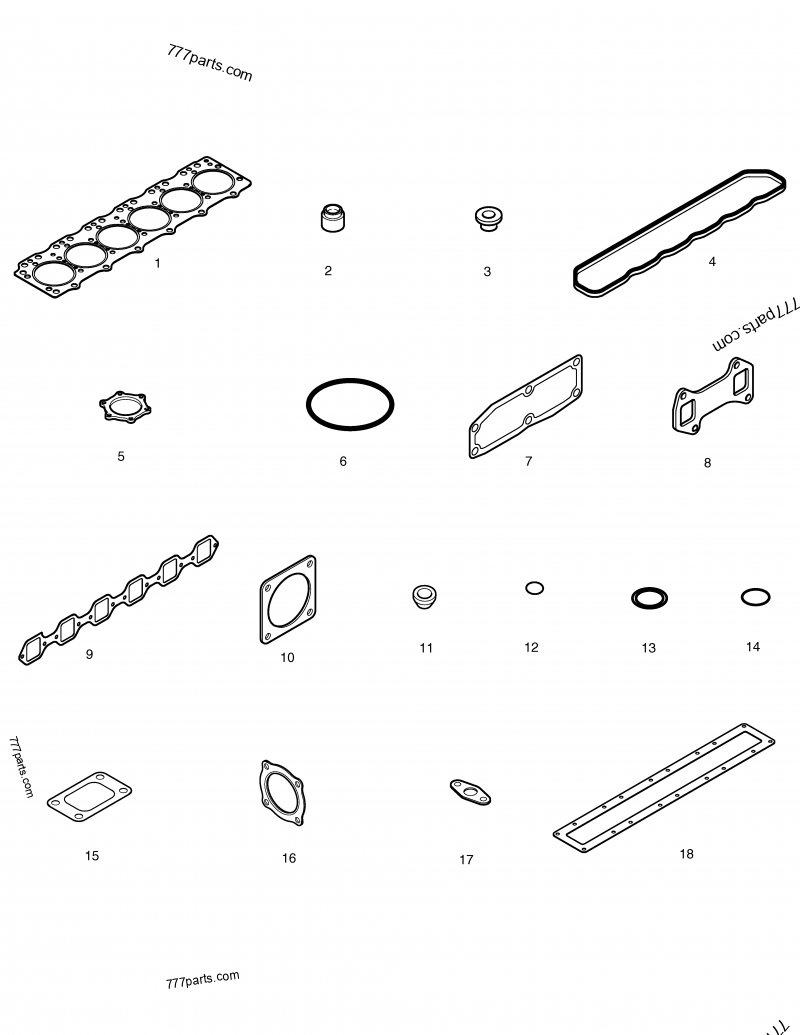 65.09901-0018A GASKET, TURBOCHARGER - 65099010018a - Doosan spare part ...