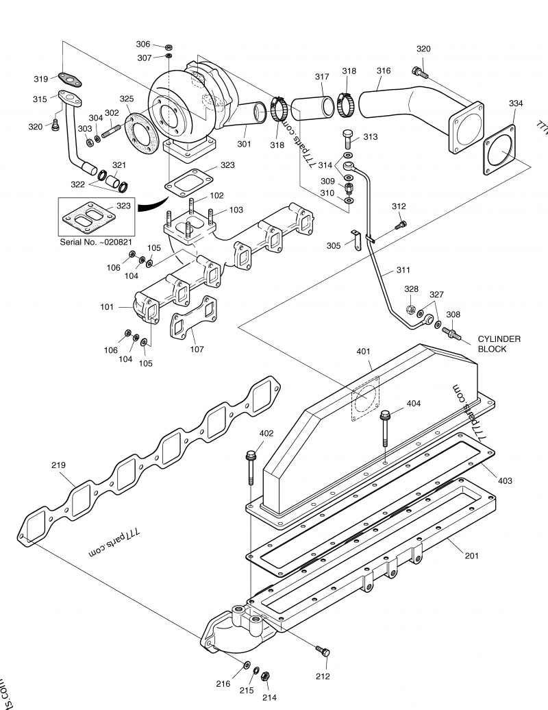 65.09901-0018A GASKET, TURBOCHARGER - 65099010018a - Doosan spare part ...