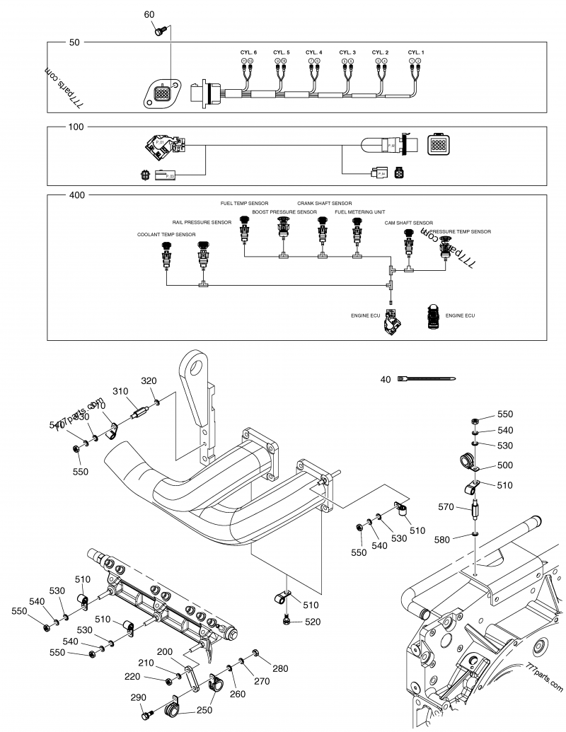 65.29101-6155A Wire Electric - 65291016155a - Doosan spare part ...