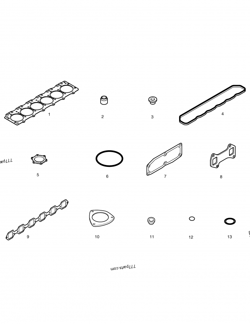 65.03901-0055 GASKET, CYLINDER HEAD - 65039010055 - Doosan запчасть для ...