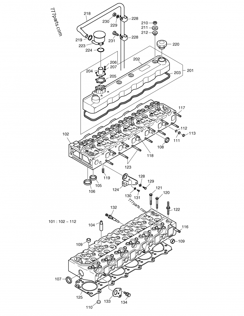 65.01801-5035A BREATHER PIPE ASS'Y - 65018015035a - Doosan spare part ...