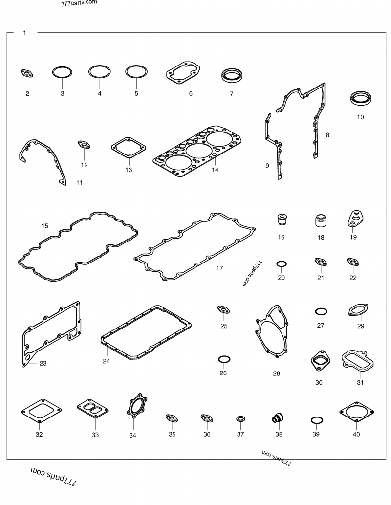 65.99601-8084 ALL OVERHAUL GASKET KIT - 65996018084 - Doosan spare part ...