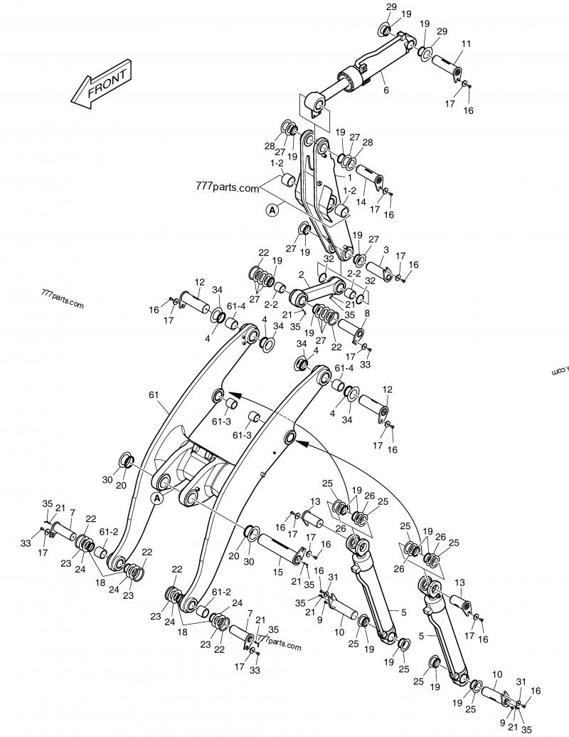 K1002878B PIN, MASTER - Doosan spare part | 777parts.com