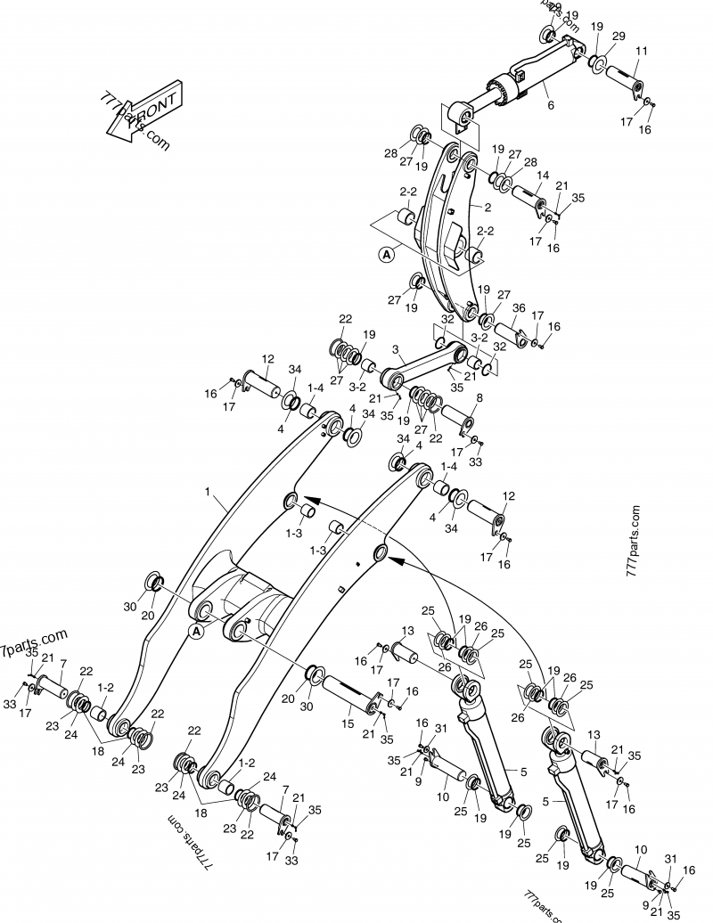 K1002878B PIN, MASTER - Doosan spare part | 777parts.com