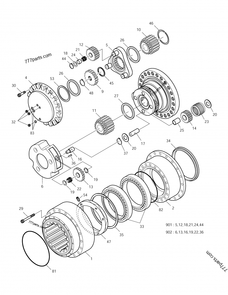 234600 BEARING, ANGULAR - Doosan spare part | 777parts.com