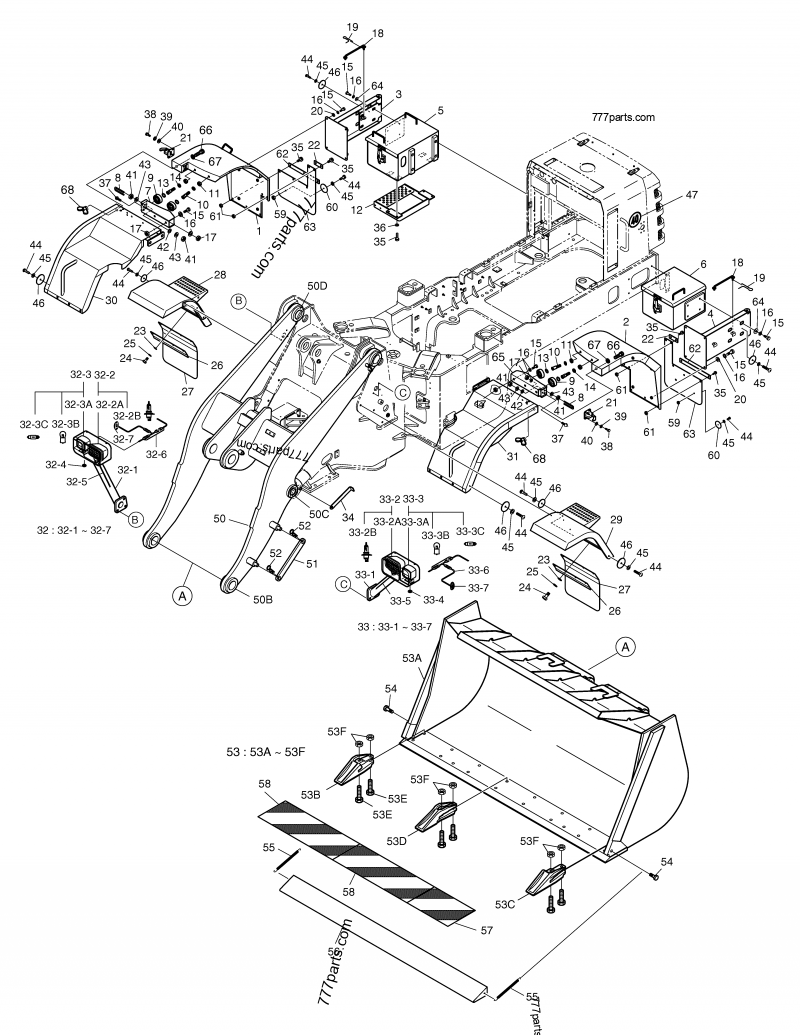 2983-341M91B POINT, TOOTH - 2983341m91b - Doosan spare part | 777parts.com
