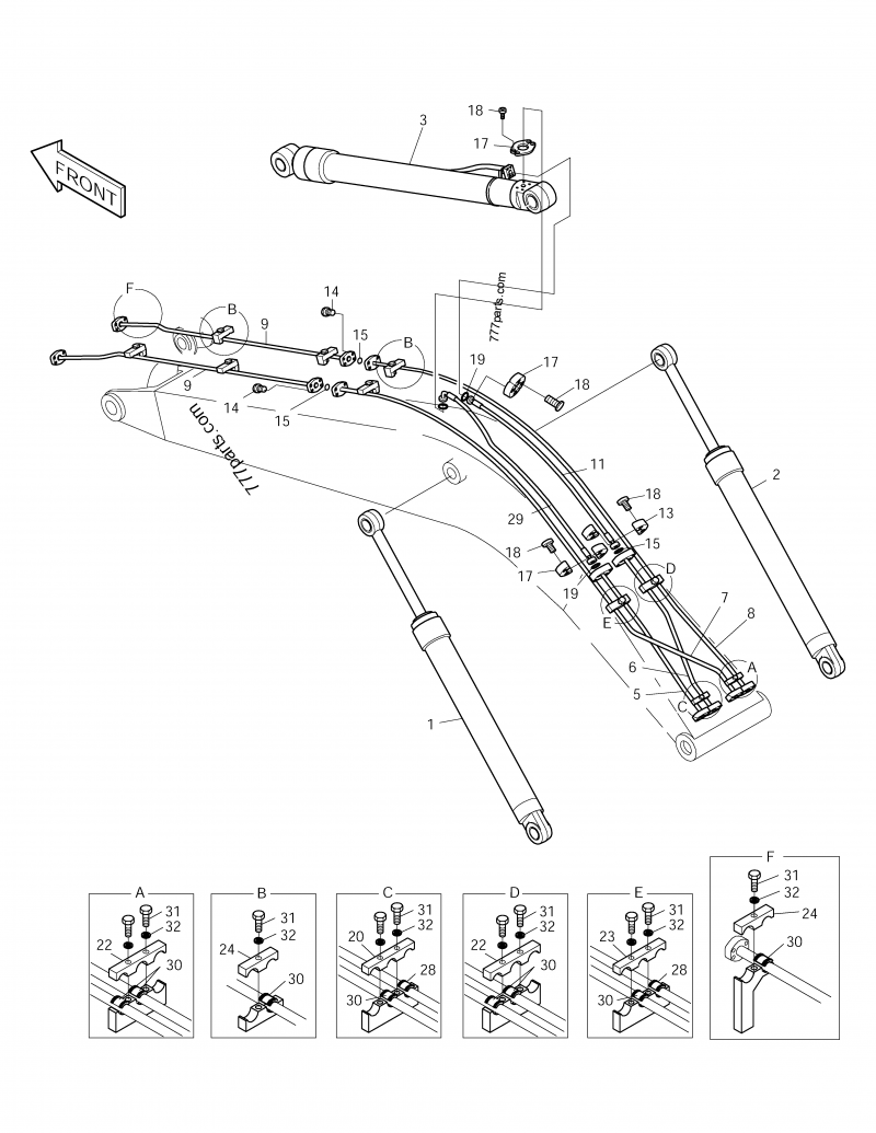 140-00703 PIPE - 14000703 - Doosan spare part | 777parts.com