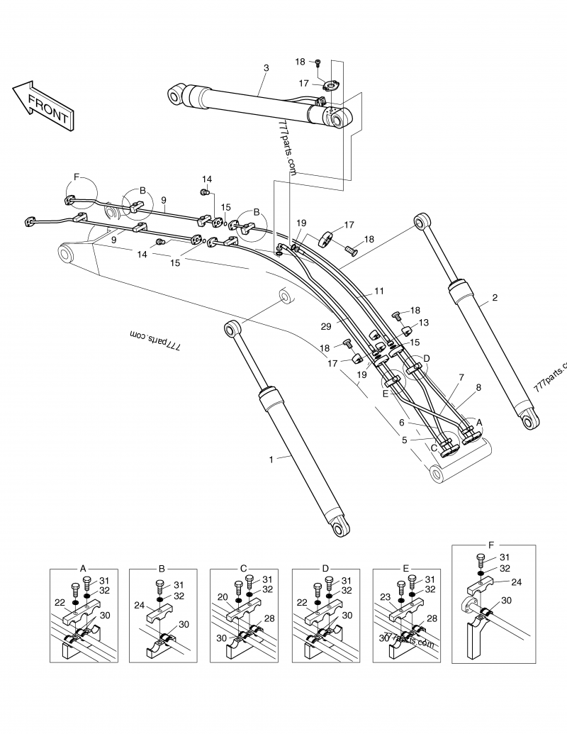 140-00703 PIPE - 14000703 - Doosan spare part | 777parts.com