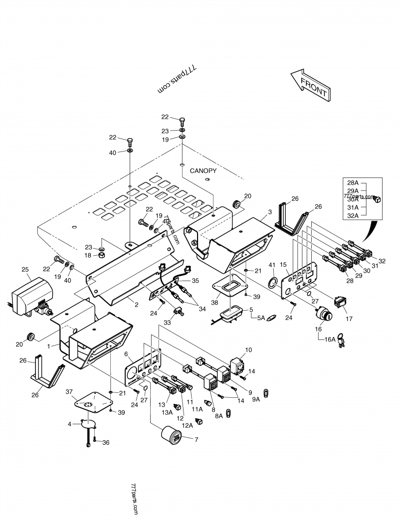 S0508863 BOLT-M8x1.25 L20 - Doosan spare part | 777parts.com