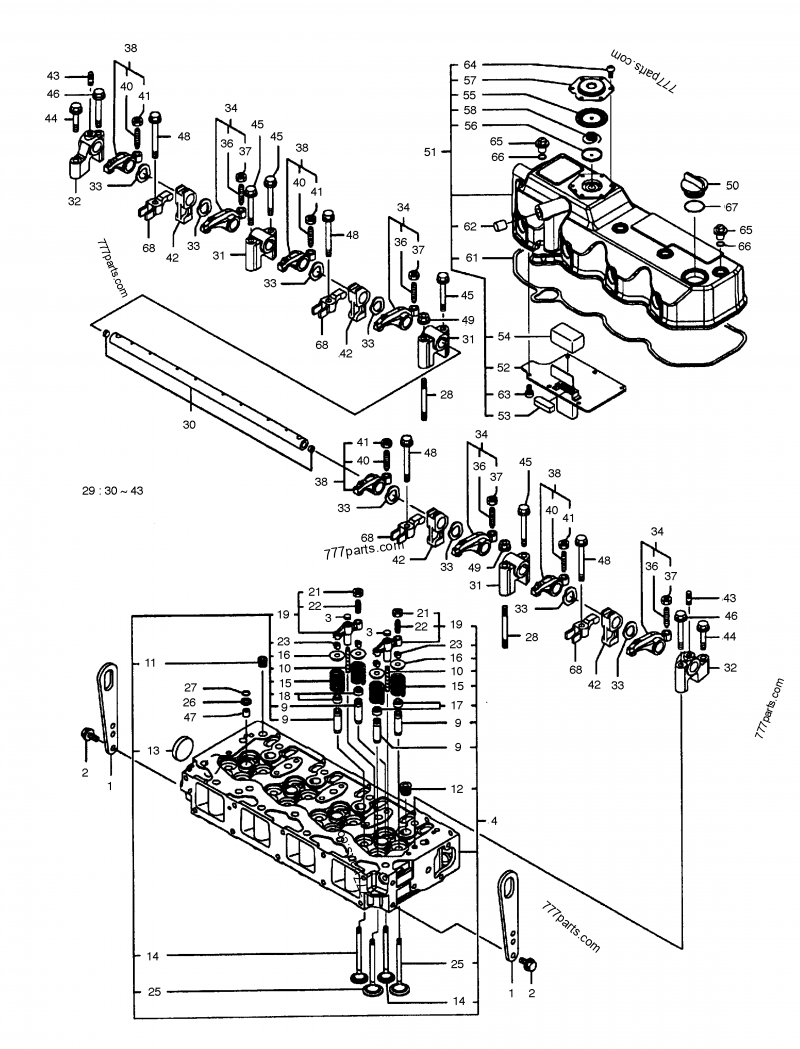 123907-11820 GUIDE, VALVE BRIDGE - 12390711820 - Doosan spare part ...