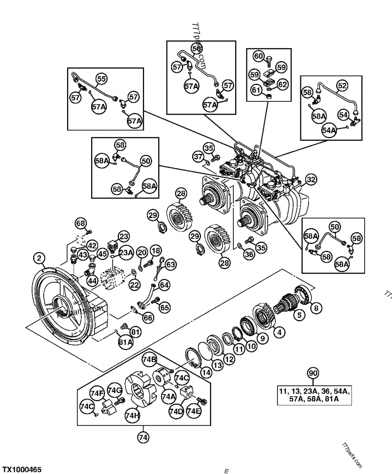 1033049 HOUSING - Hitachi spare part | 777parts.com