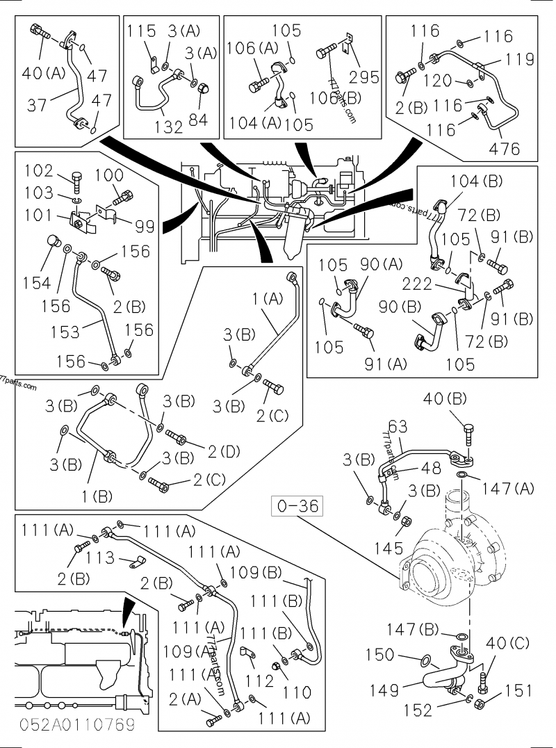 1097004440 CLIP - Hitachi spare part | 777parts.com