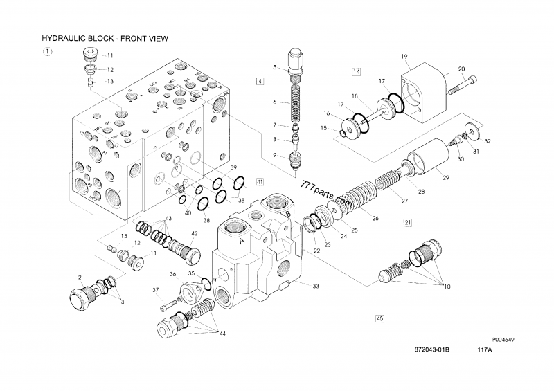 221480B SPRING UNIT - Hitachi spare part | 777parts.com