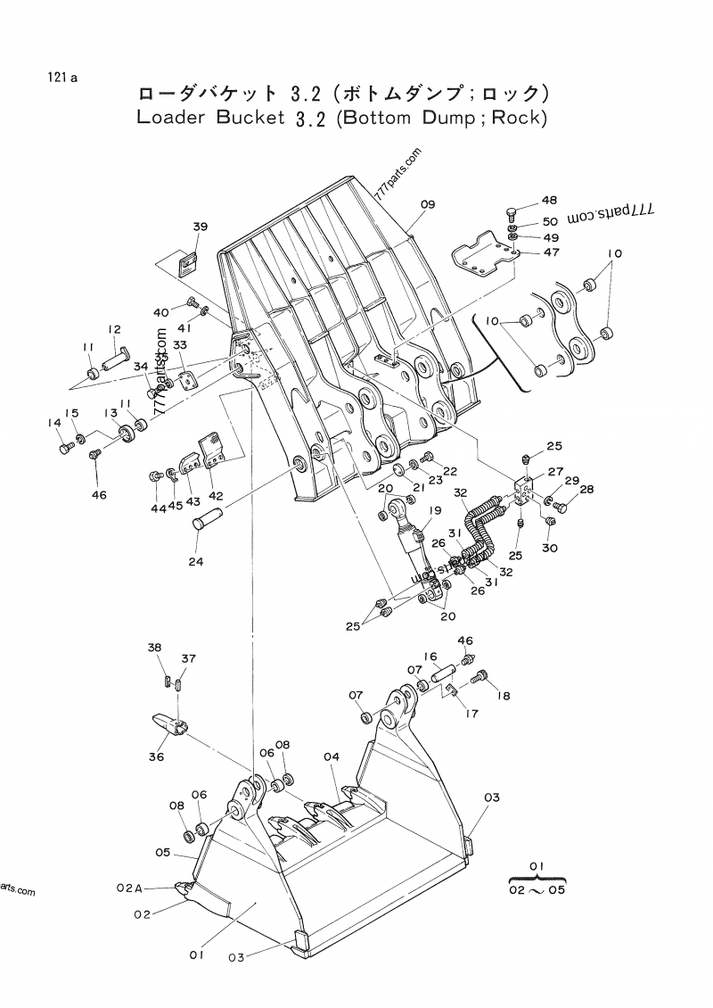 9045389 LOADER BUCKET ASS'Y - Hitachi spare part | 777parts.com