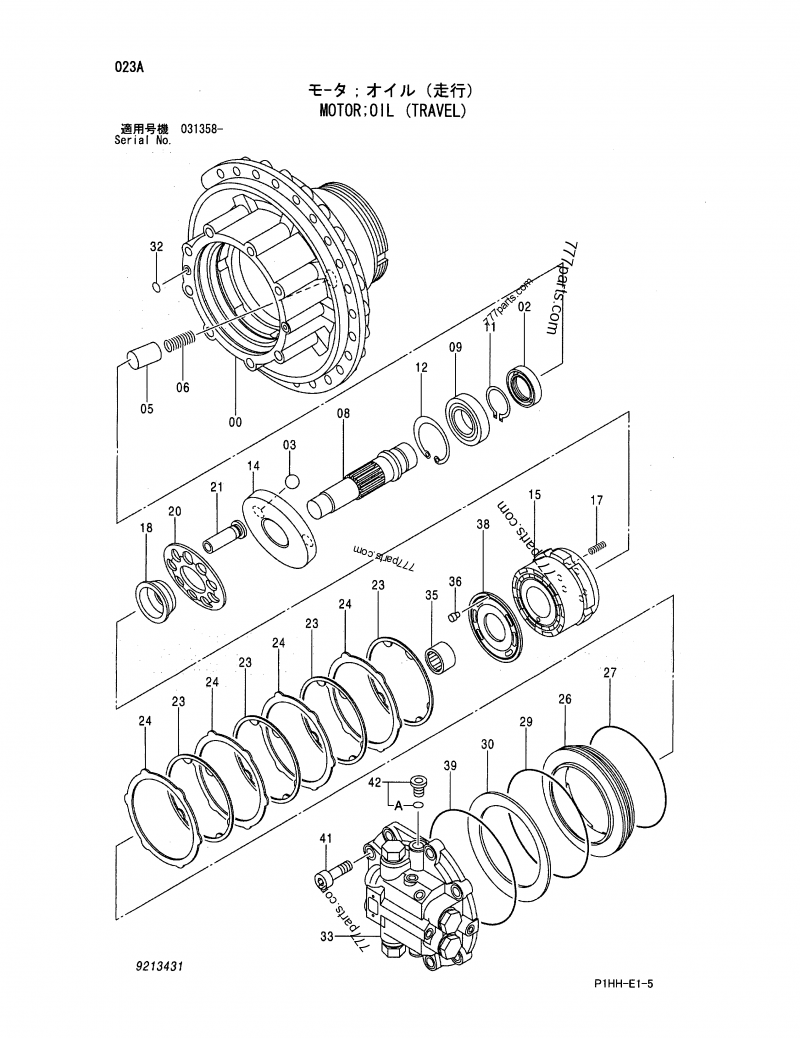 3103258 PLATE - Hitachi spare part | 777parts.com