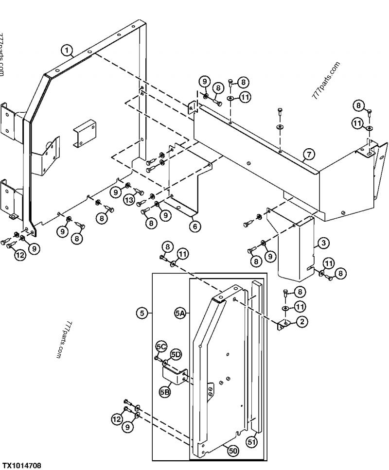 4631253 COVER - Hitachi spare part | 777parts.com